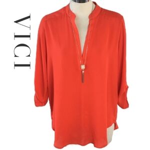 Lush | Tops | Nwot 48 Vici Collection Lush Red Long Tunic Dress Blouse Top | Poshmark